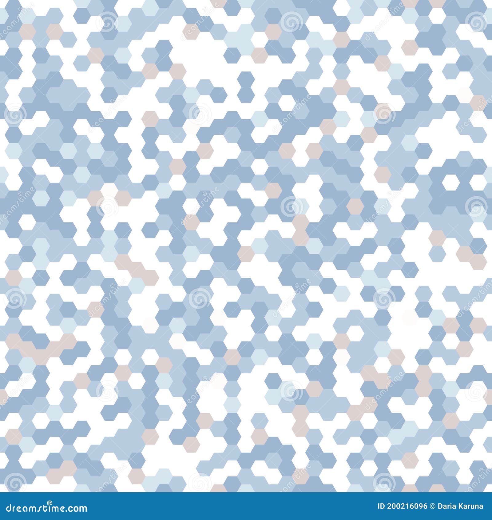 Abstract Seamless Pattern with Texture of Hexagons. Simple Geometric ...