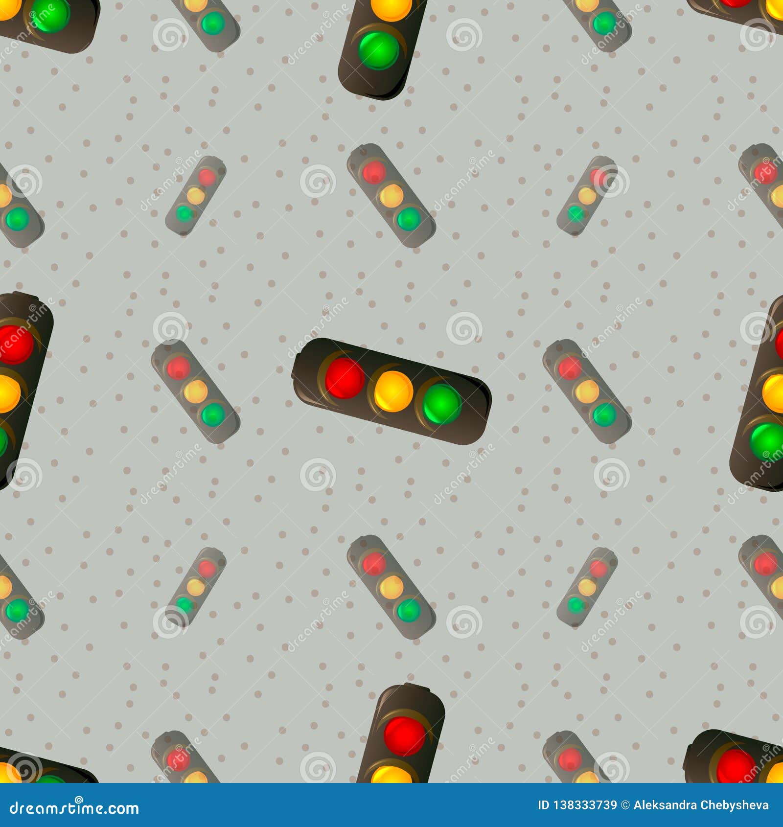 Abstract Seamless Pattern with Traffic Light. Vector Illustration Stock ... Abstract Seamless Pattern with Traffic Light. Vector Illustration Stock ...