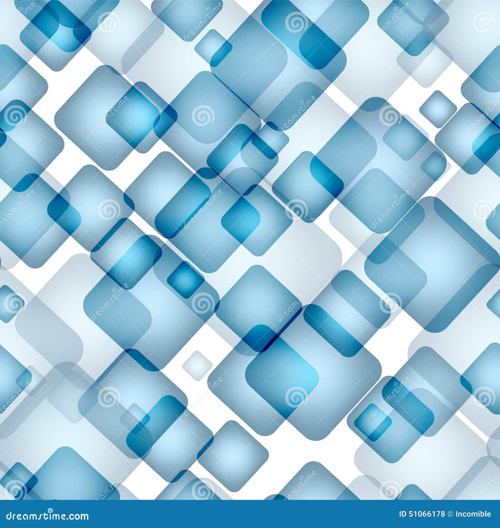Abstract Seamless Pattern with Transparent Squares Stock Illustration ...