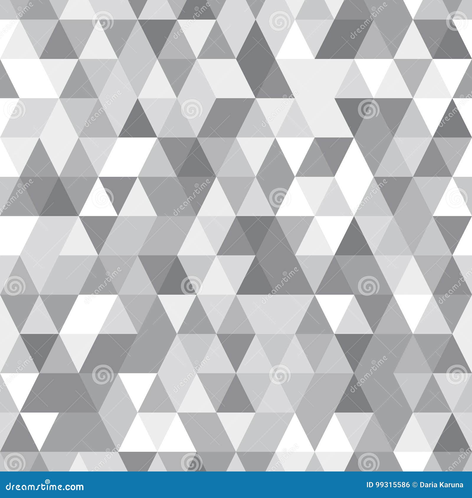 Abstract Seamless Pattern of Triangles. Contrasting Colors Stock Vector ...