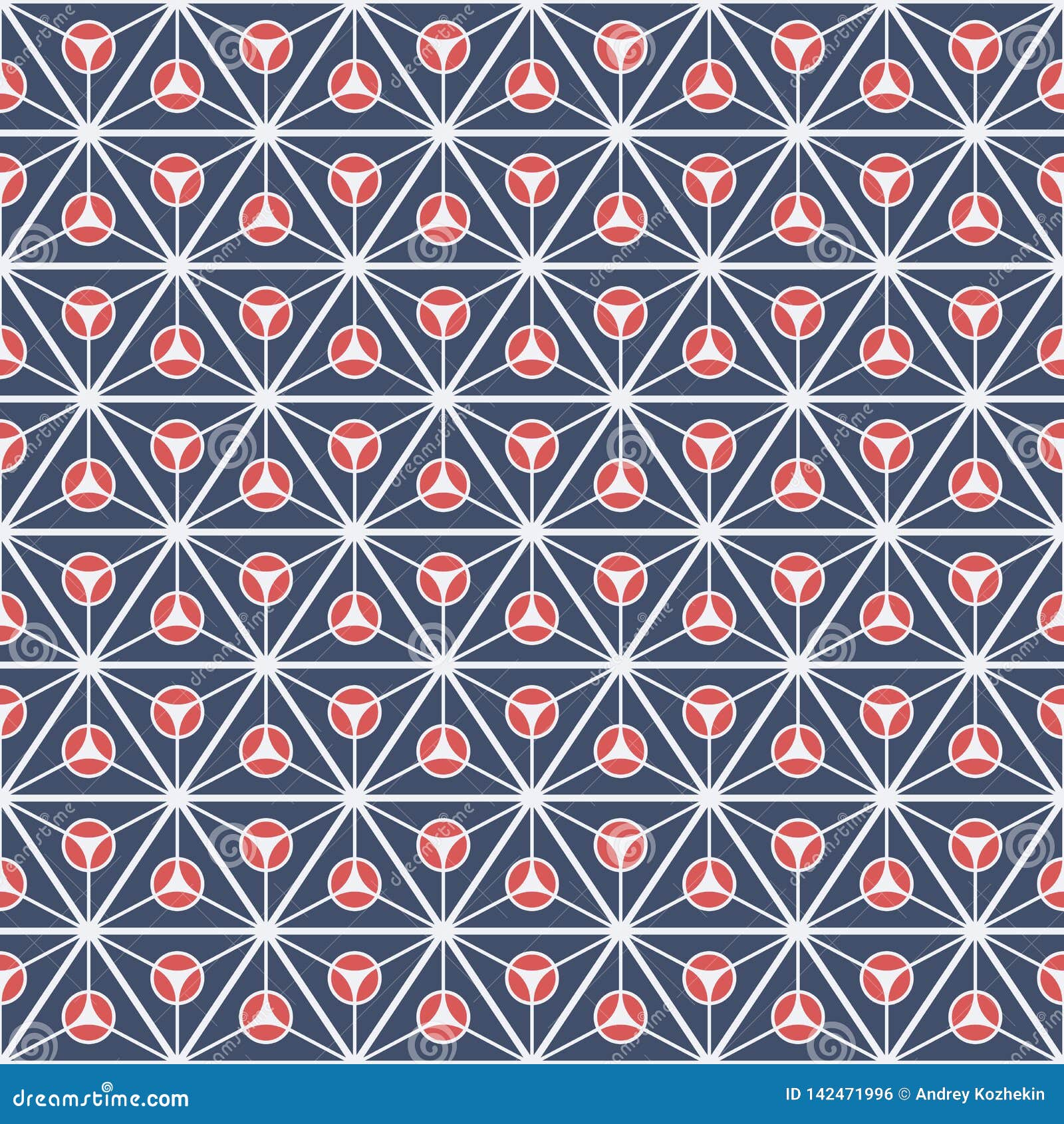 Abstract Seamless Pattern of Triangles Divided into Three Equal Parts ...
