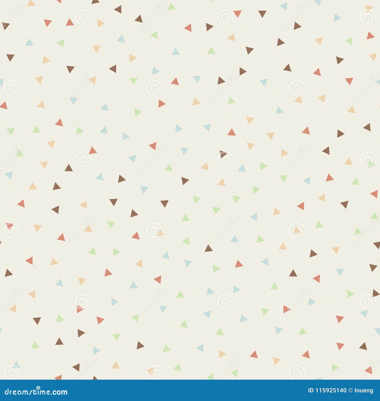 Abstract Seamless Pattern with Triangles Pastel Color. Stock Vector ...