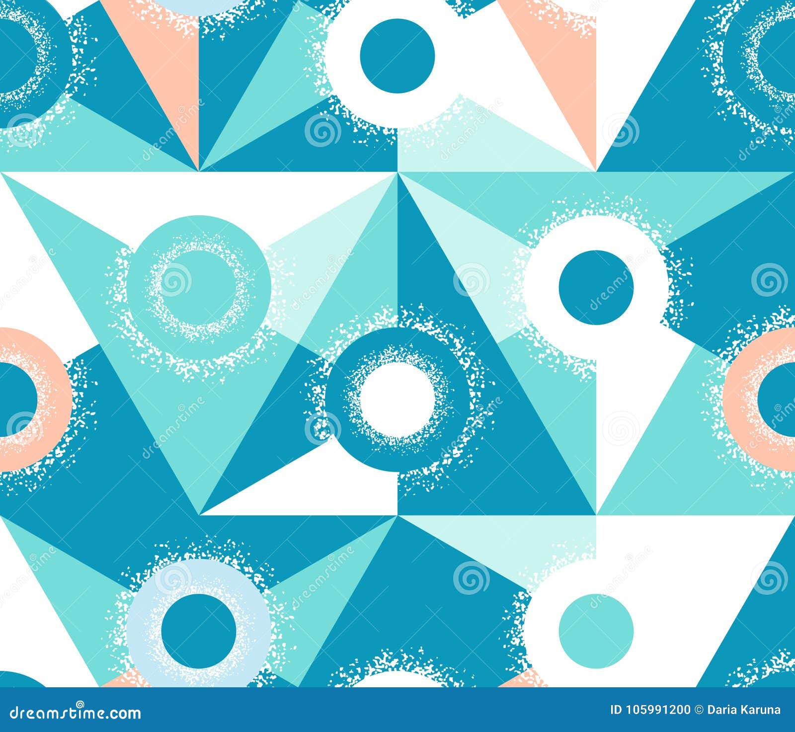 Abstract Seamless Pattern of Triangles. Volumetric Geometric Texture ...