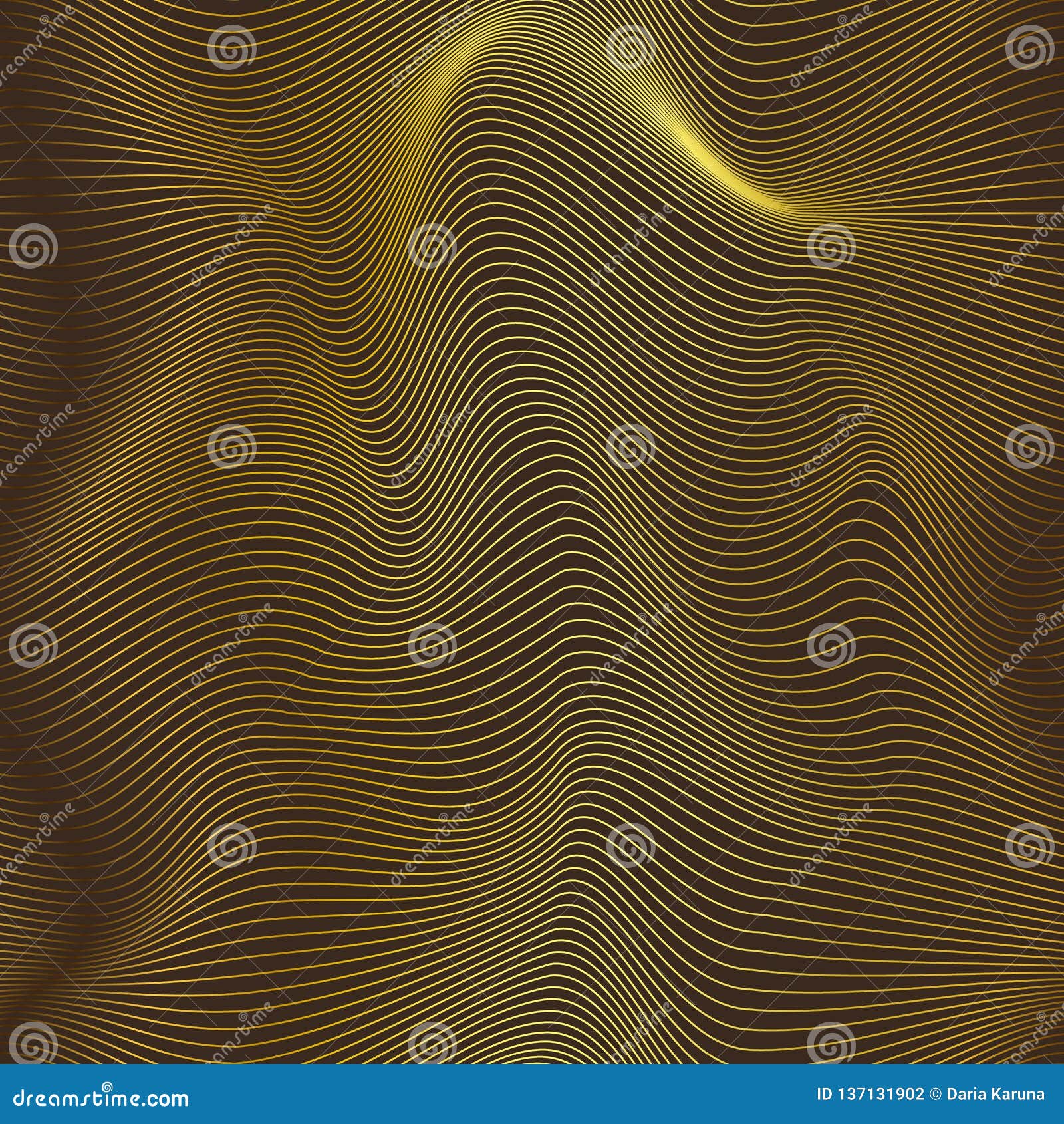 Abstract Seamless Pattern of Undulating Shapes. the Illusion of ...