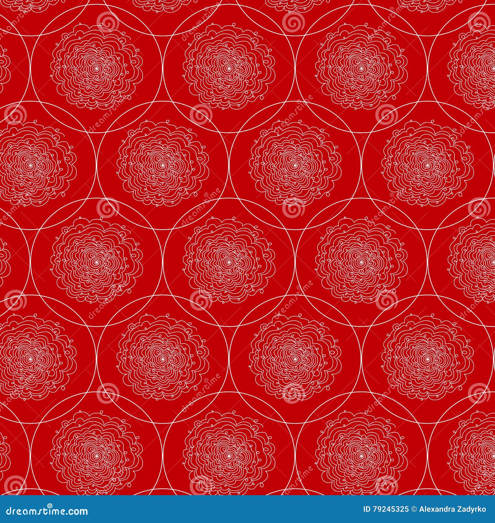 Abstract Seamless Pattern. Vector Background in Red and White Colors ...