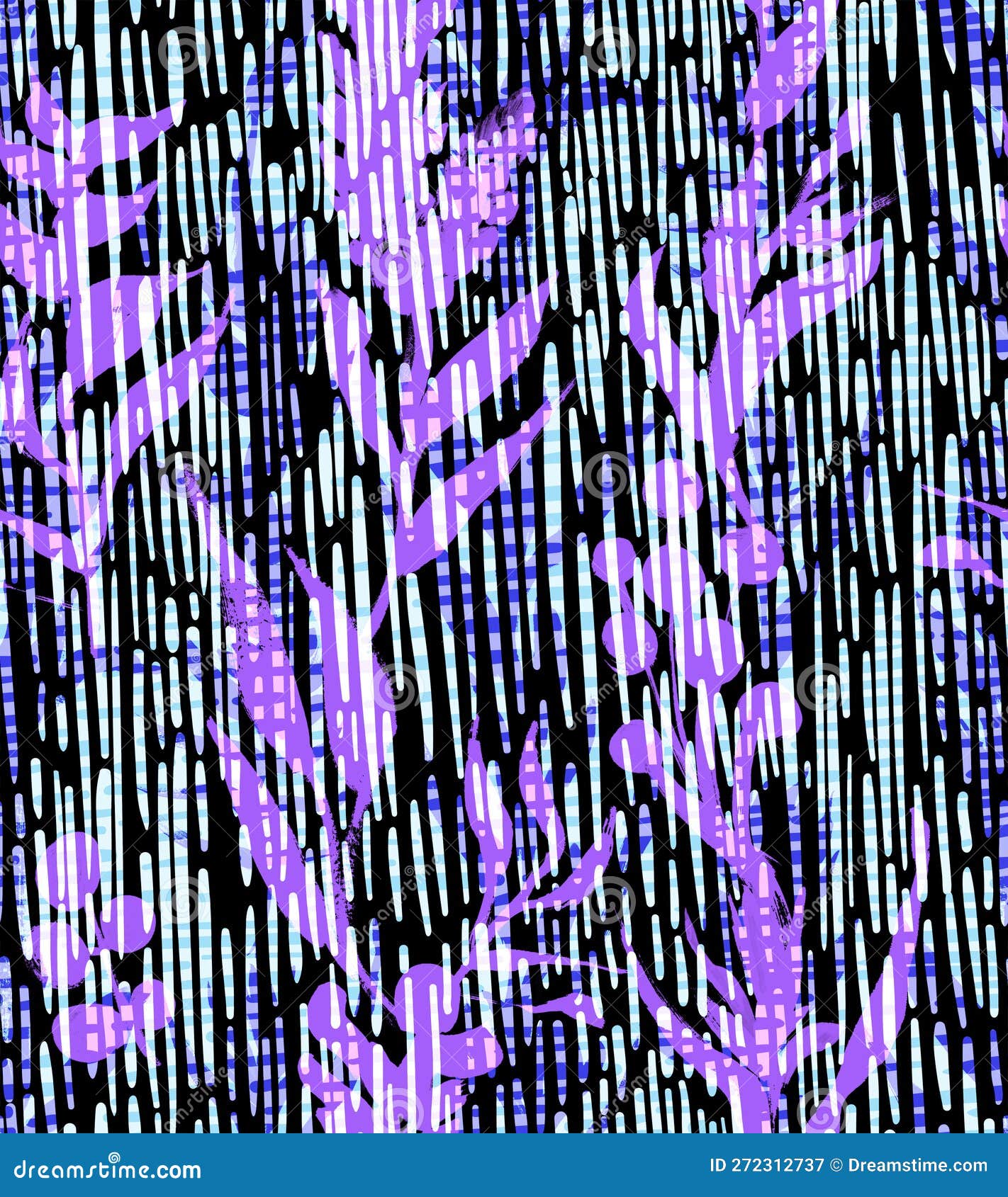 Abstract Seamless Pattern with Vertical and Horizontal Irregular Lines ...