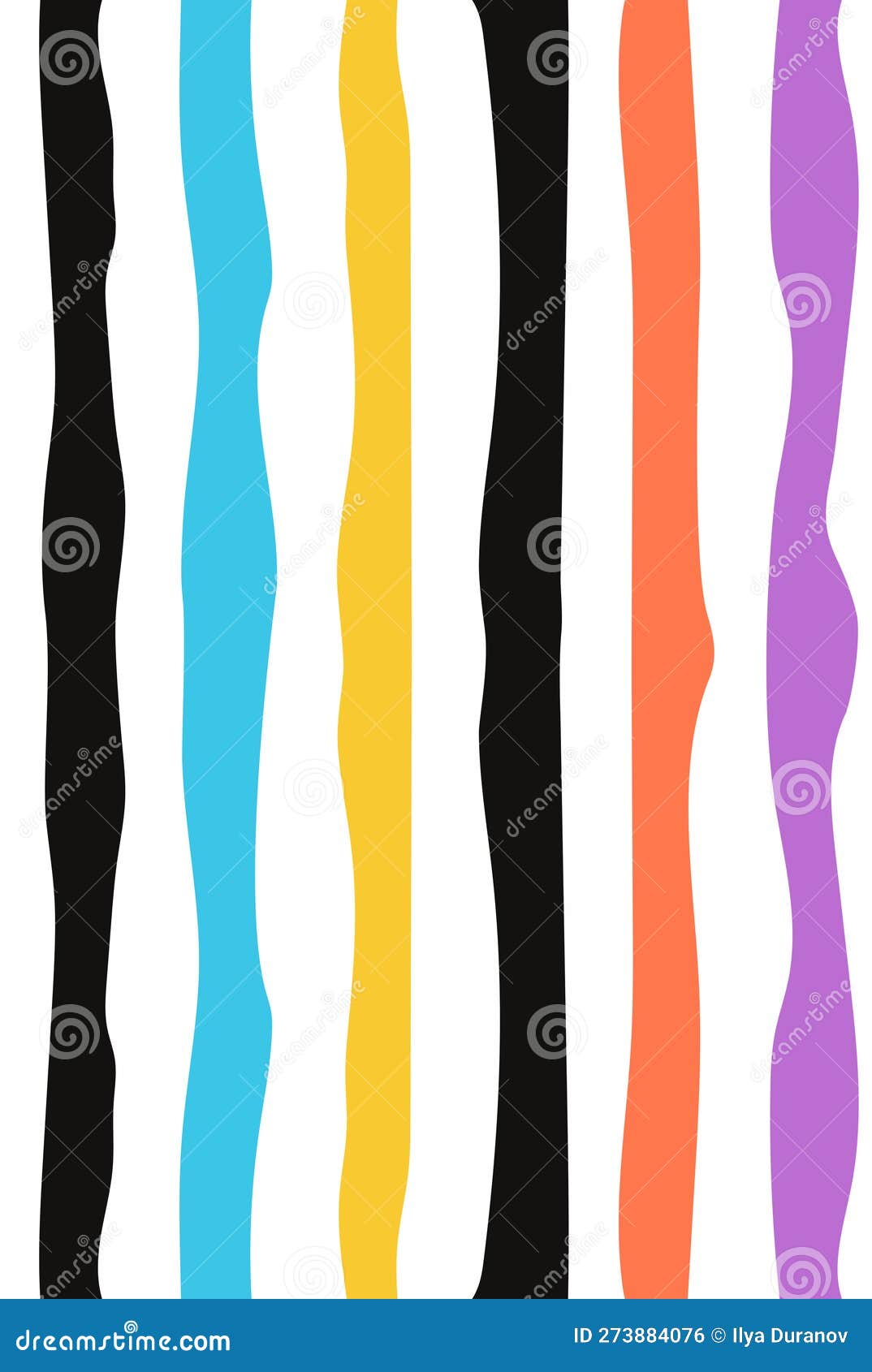 Abstract Seamless Pattern with Vertical Wavy Lines, Striped Surface ...