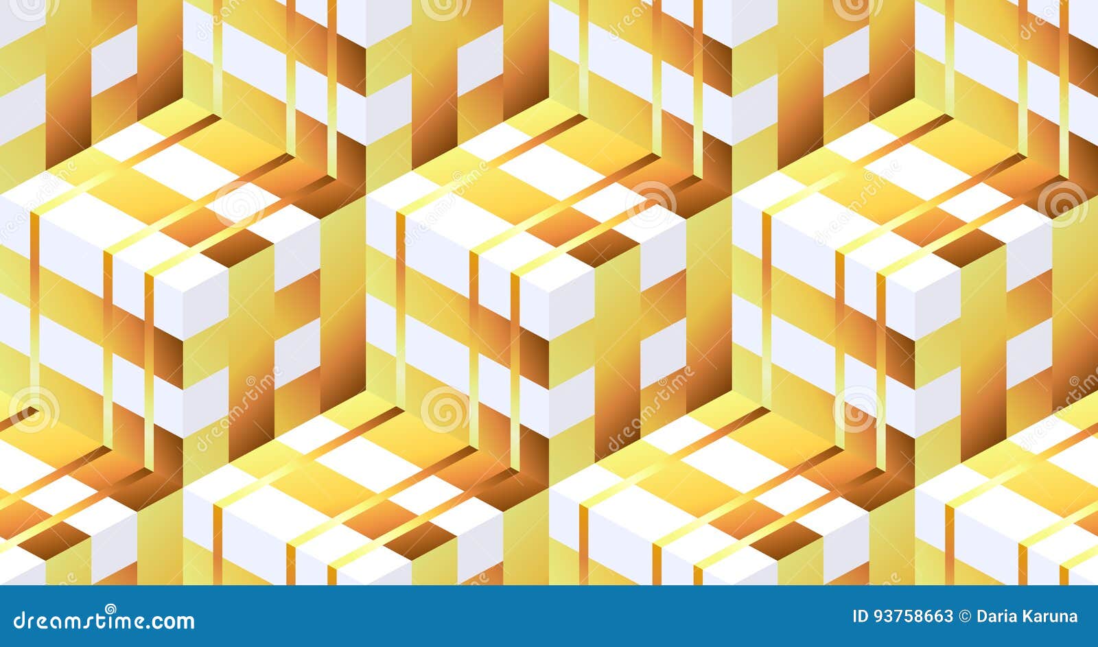 Abstract Seamless Pattern from Zootyh Cubes. Cubic Texture Stock Vector ...