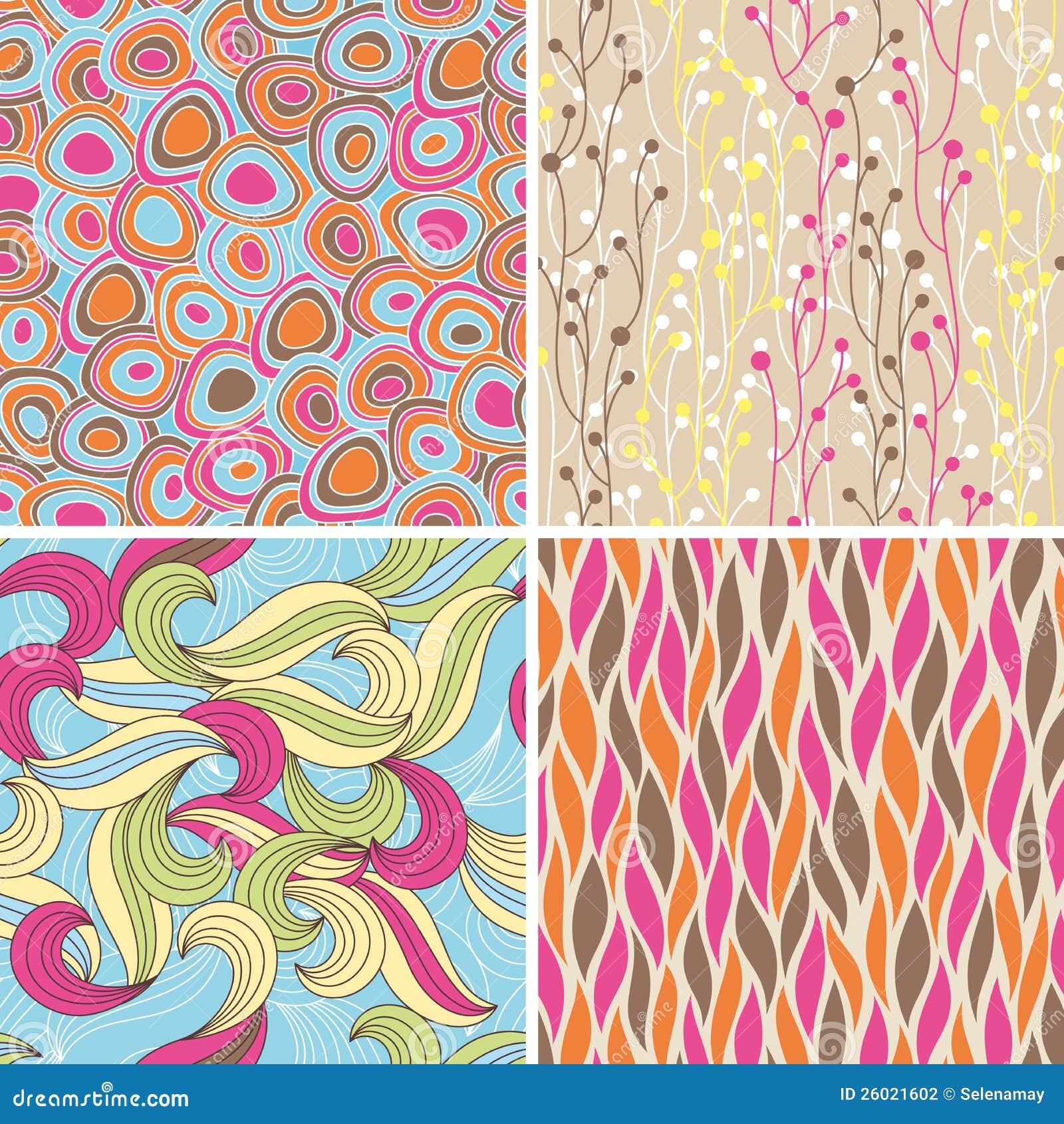 Abstract seamless patterns stock vector. Illustration of creative ...