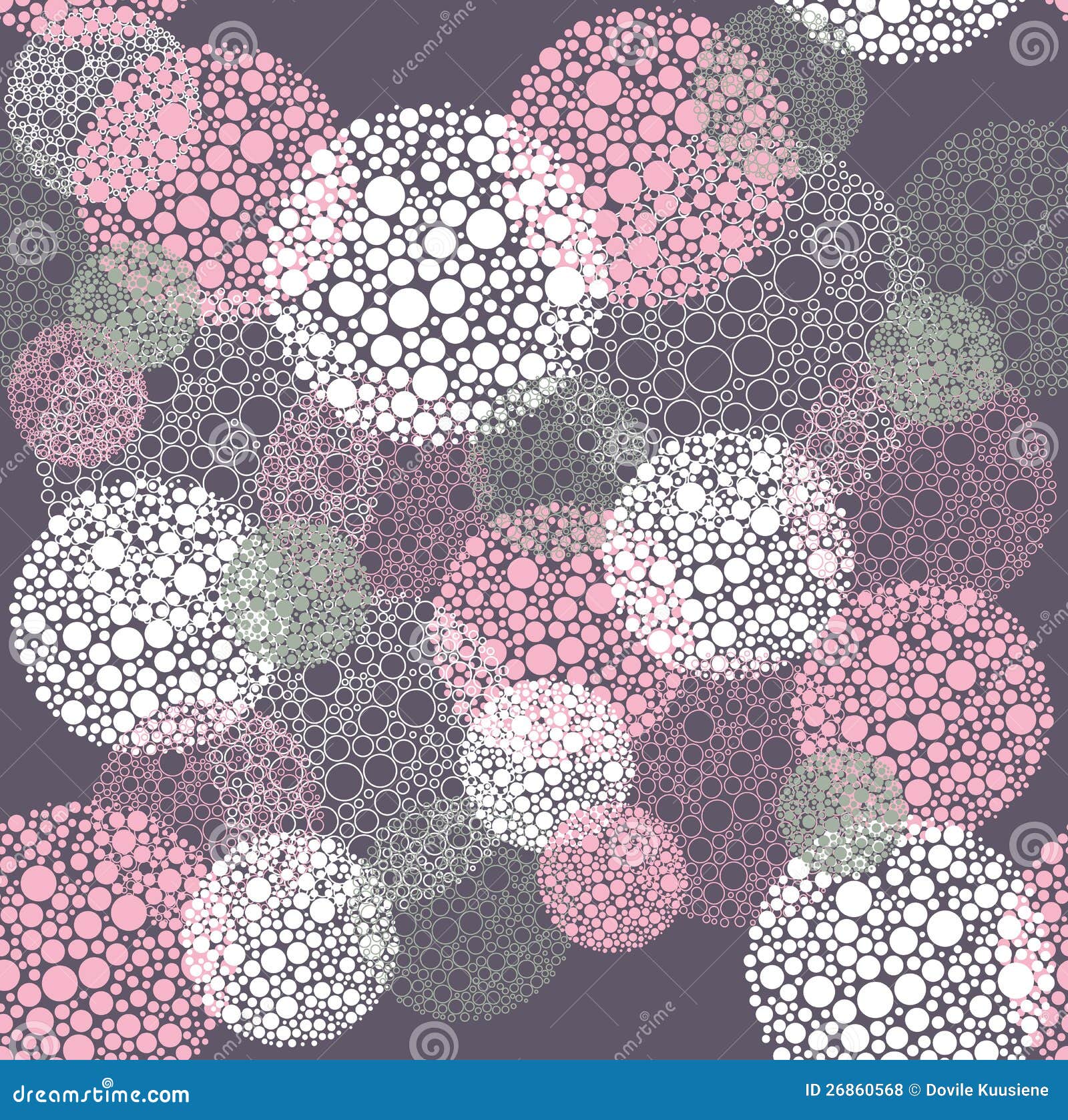 Abstract Seamless Polka Dot Circles Pattern Stock Vector - Illustration ...