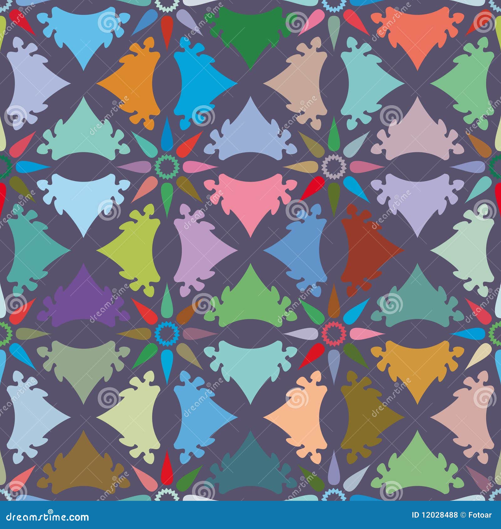 Abstract Seamless Repeat Pattern Stock Vector - Illustration of curvy ...