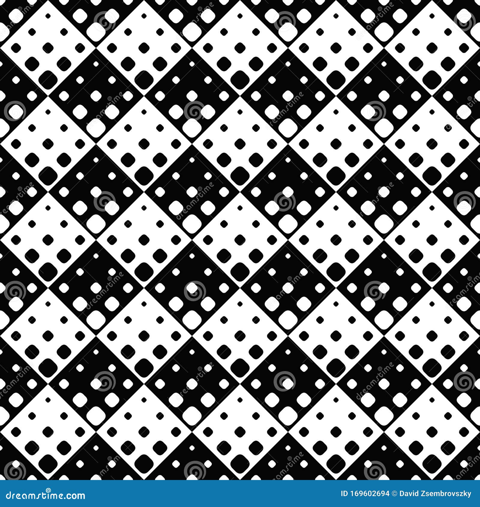 Abstract Seamless Rounded Diagonal Square Pattern Background Stock Vector - Illustration of ...