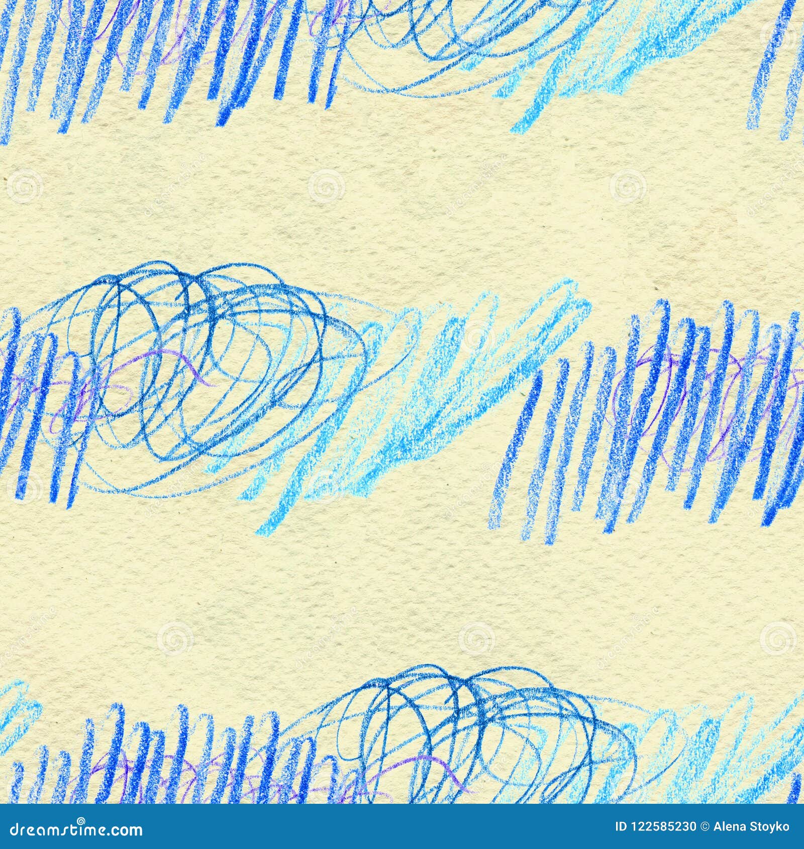 Scribble Hand Drawn Pattern Stock Illustration - Illustration of ...