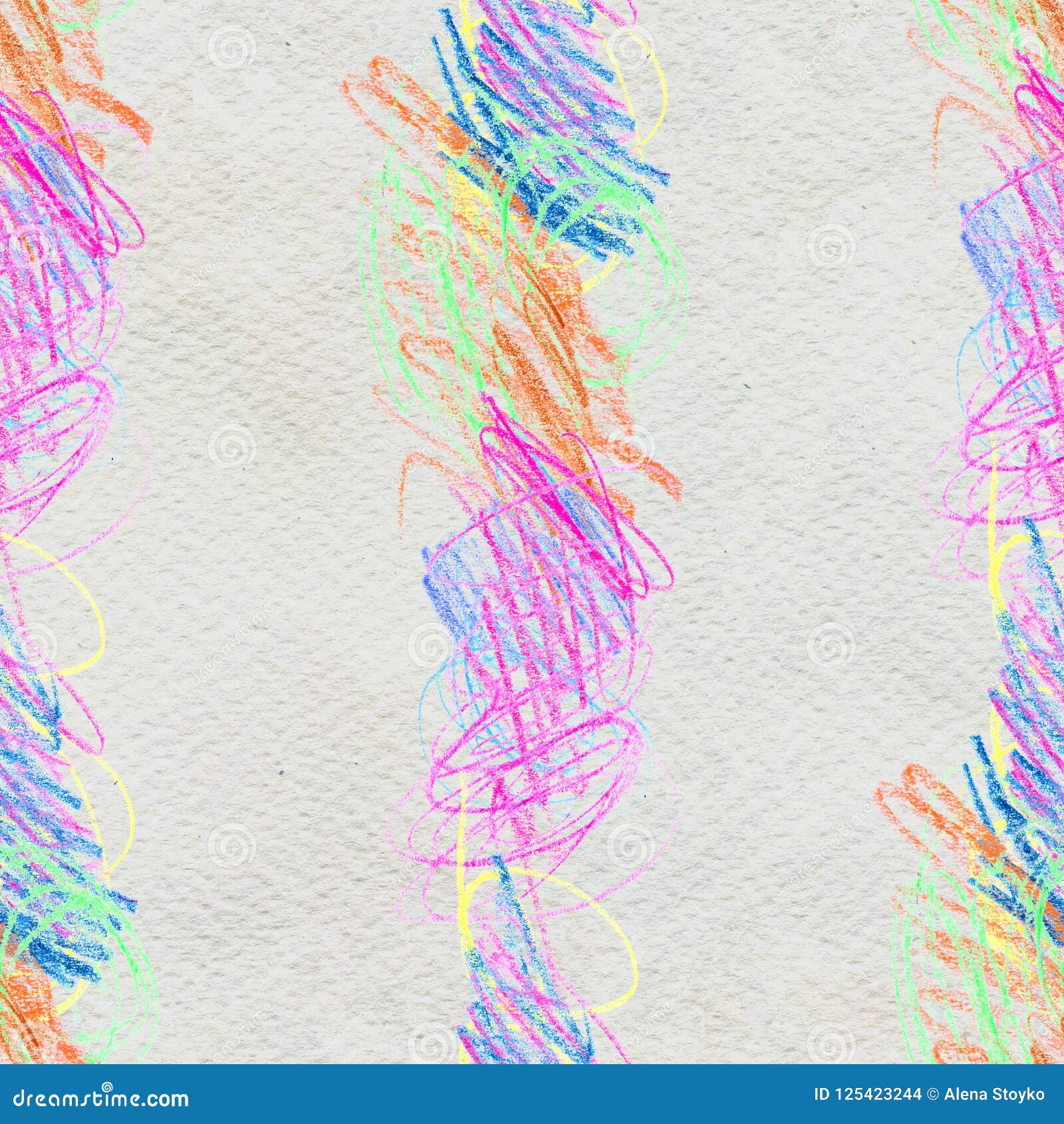 Scribble Hand Drawn Pattern Stock Illustration - Illustration of color ...