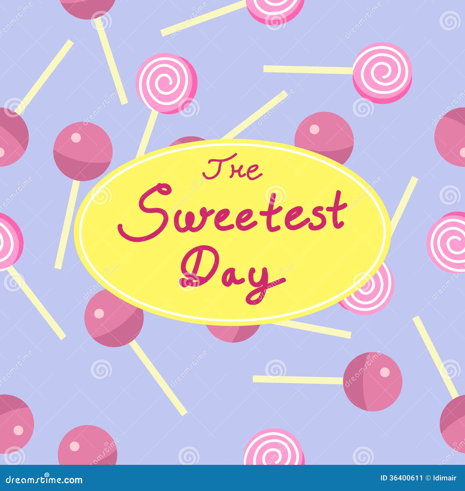 Abstract Seamless Sweetest Day Candies Background Stock Illustration ...