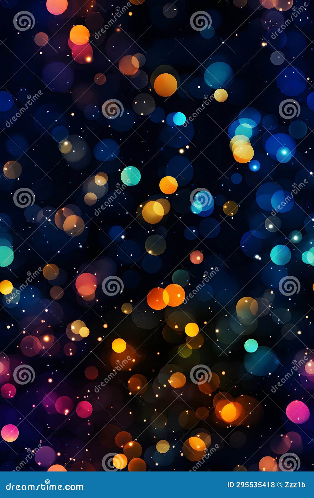 Abstract Seamless Texture, Background and Wallpaper of Bokeh Circles ...