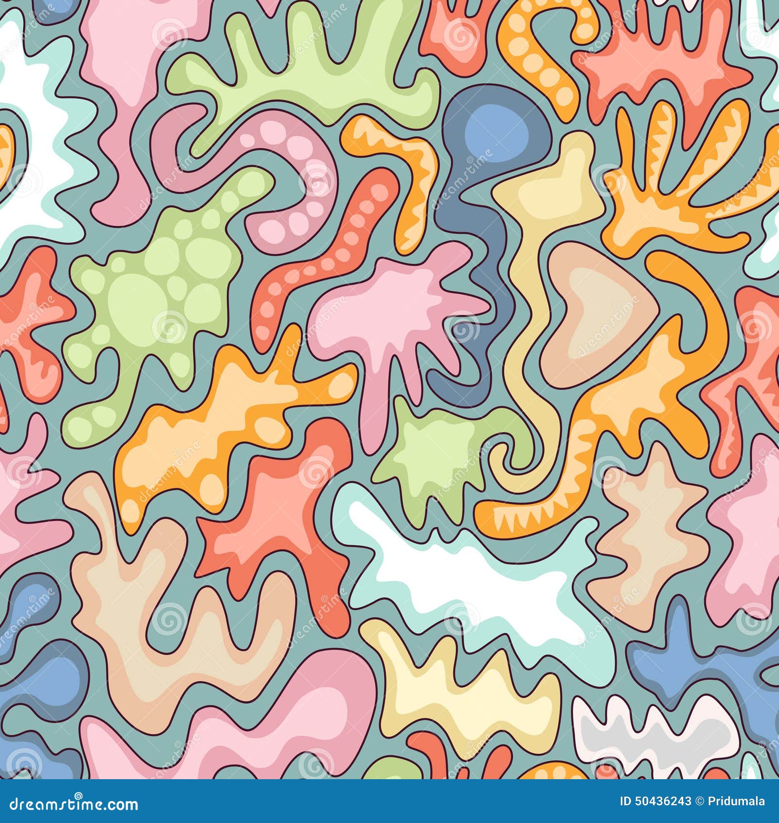 Abstract Seamless Texture, Colorful Stock Vector - Illustration of cute ...