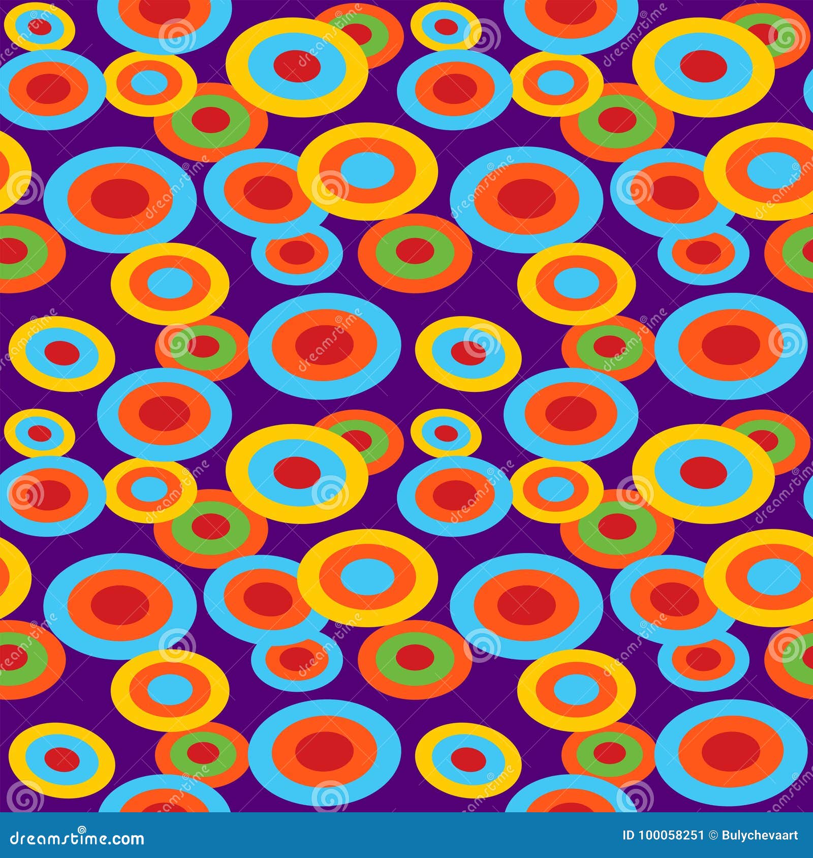 Abstract Seamless Texture with Decorative Stylized Elements Stock ...