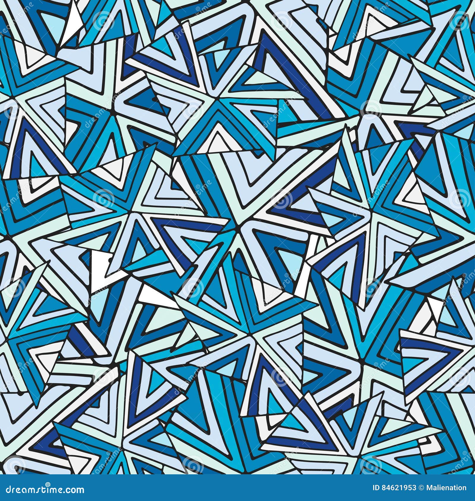 Abstract Seamless Vector Pattern. Cold Geometric Background Stock ...