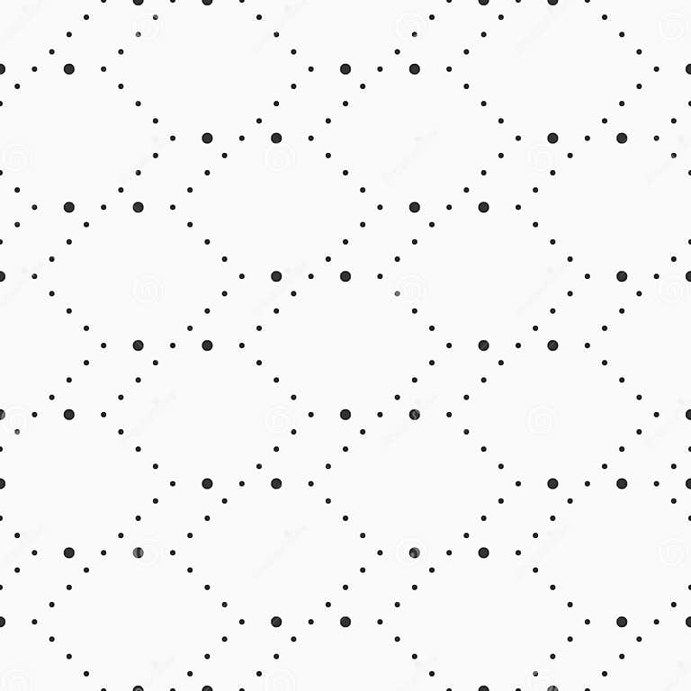 Abstract Seamless Vector Pattern with Dots. Dotted Zigzag Lines Pattern ...