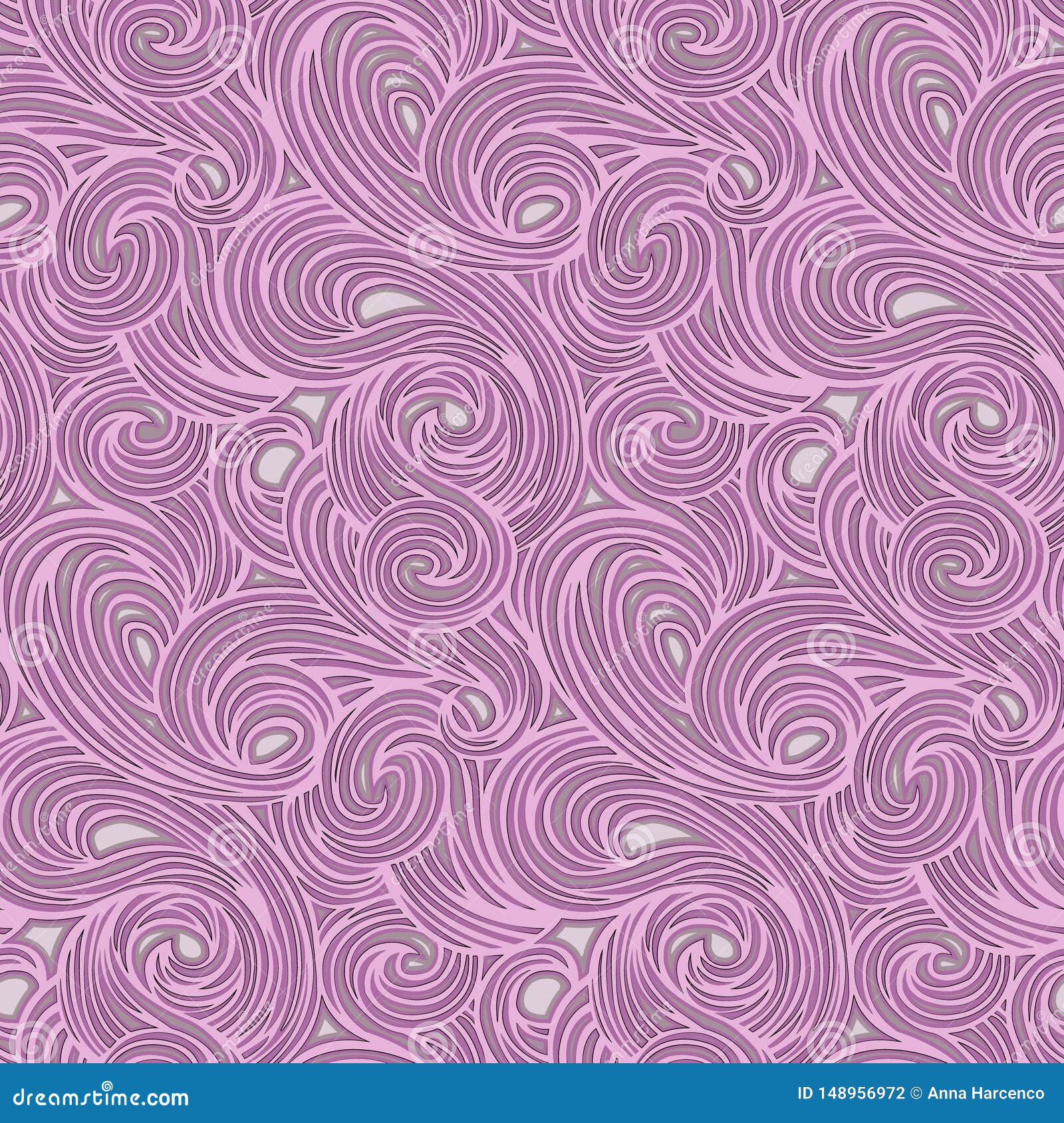 Abstract Seamless Vector Pattern. Vortex Stripes Pattern. Design Cover ...