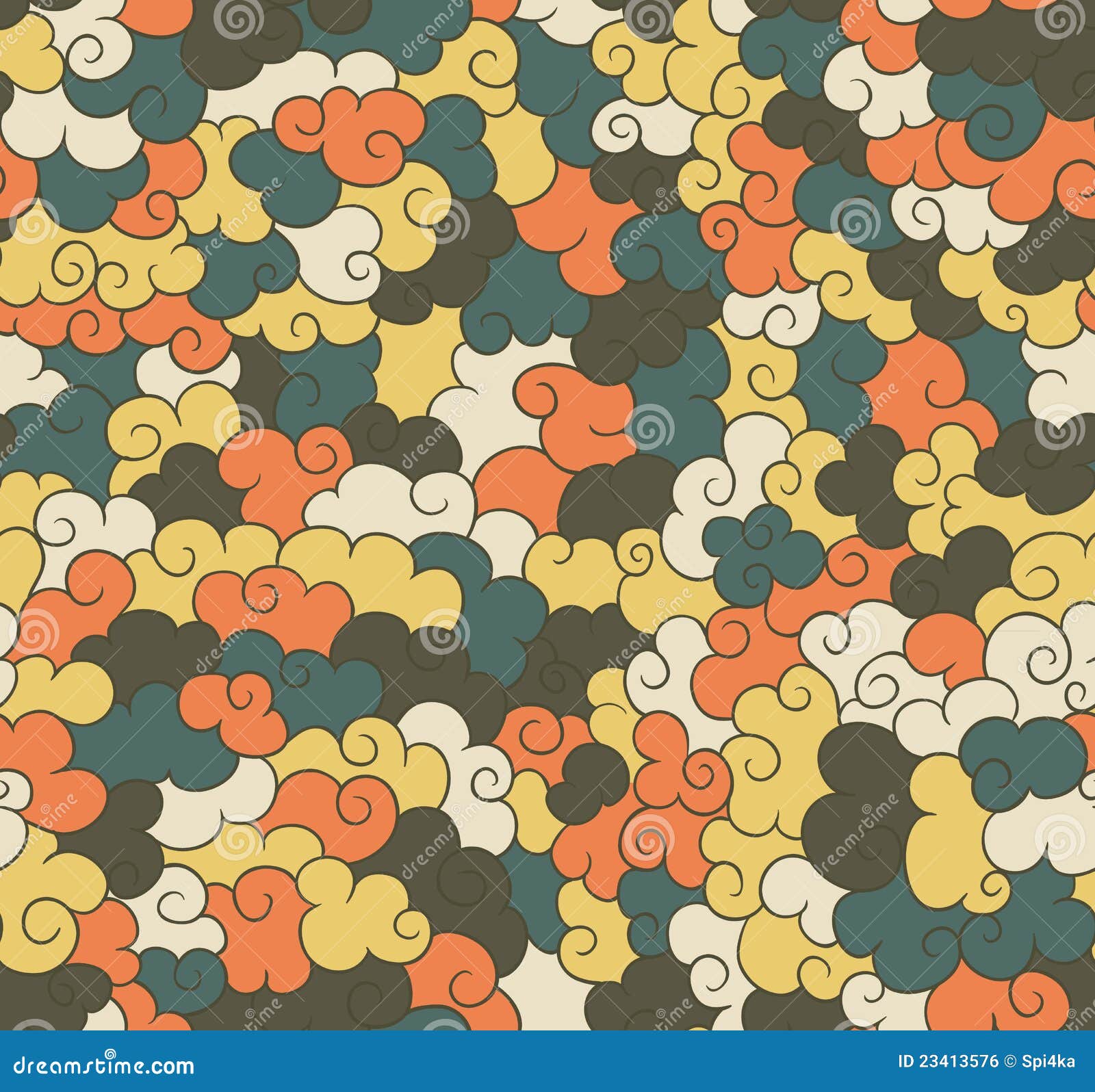 Abstract Seamless Wallpaper Stock Vector - Illustration of decor, beige ...