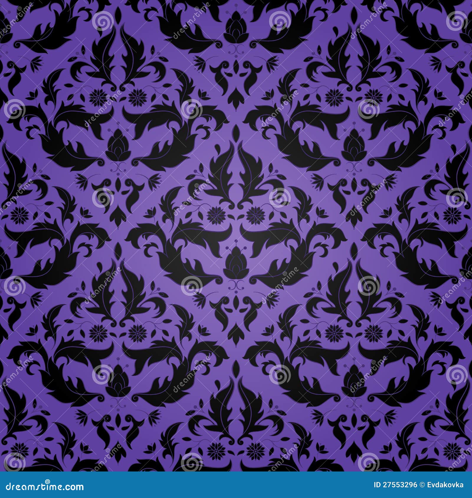 Abstract Seamless Wallpaper Stock Vector - Illustration of leaf, gotic ...