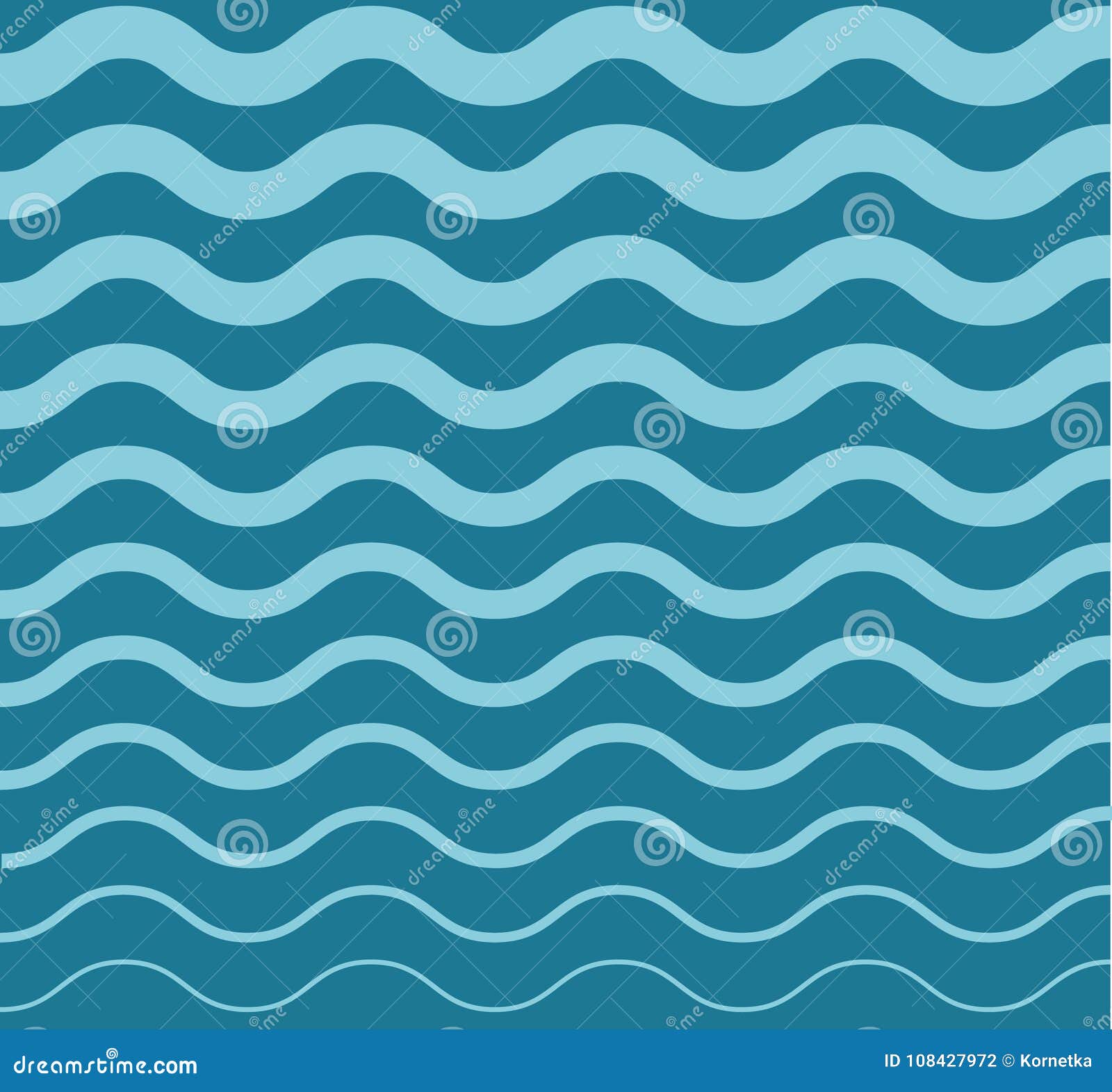 Abstract Seamless Wave Pattern. Stock Illustration - Illustration of ...