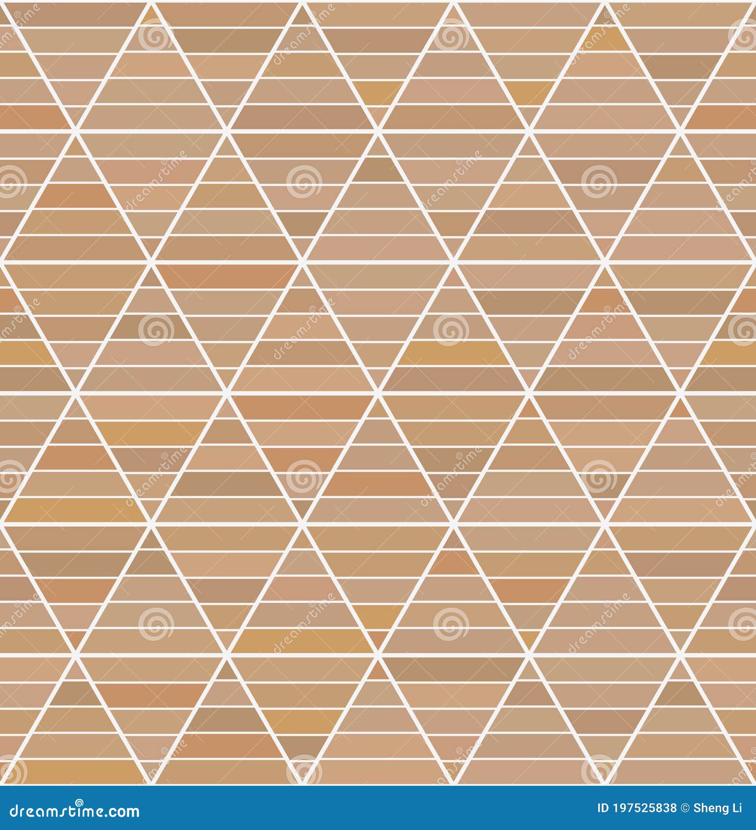 Abstract Seamless Wood Color Triangles Pattern Background, Bricks and ...