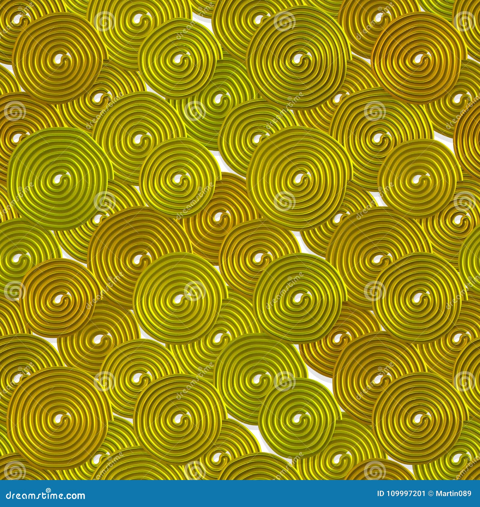 Abstract Seamless Yellow Circles Pattern Stock Illustration ...
