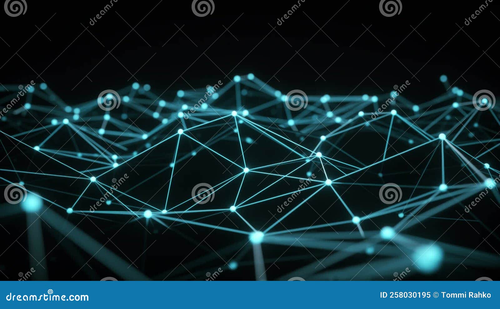 Abstract Seamlessly Looping Plexus-style Technology Background. Stock ...