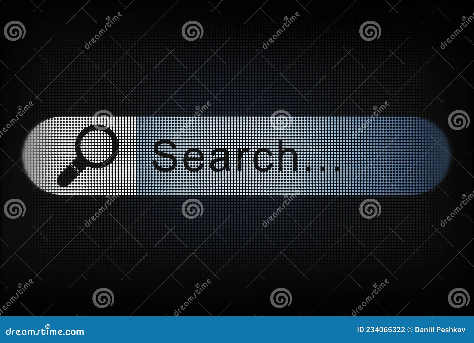 Abstract Search Bar on Background. SEO and Internet Concept. 3D ...