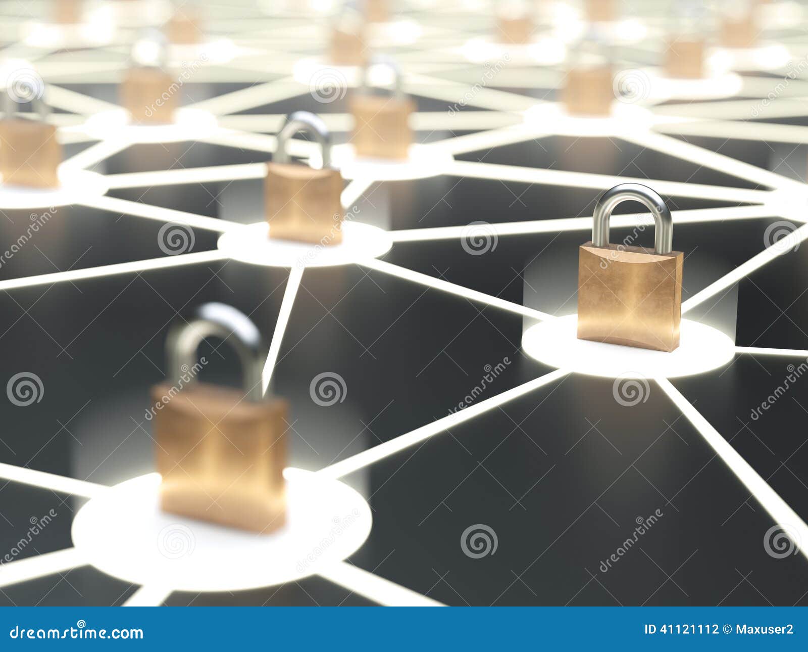 Abstract Secure Network Concept Stock Photo - Image of abstract ...