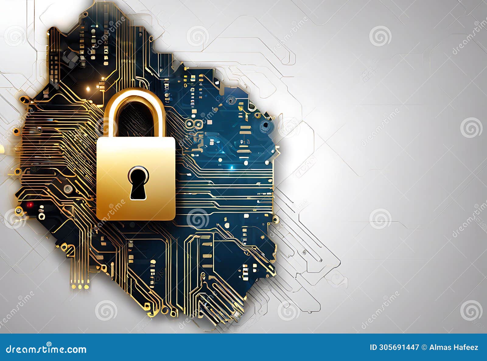 Abstract Secure Technology Background: Lock and Security System Stock ...