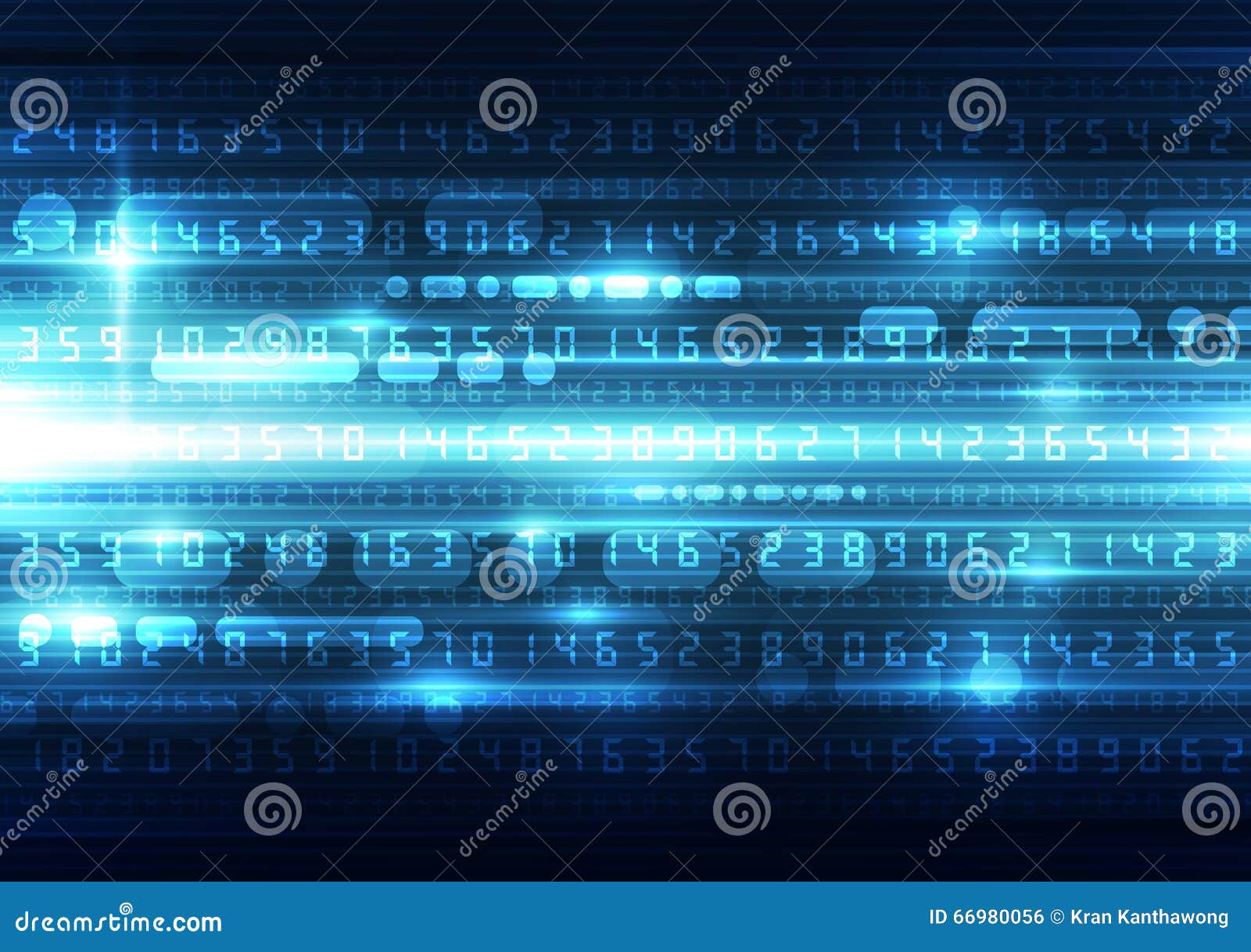 Abstract Security Digital Technology Background. Illustration Vector ...