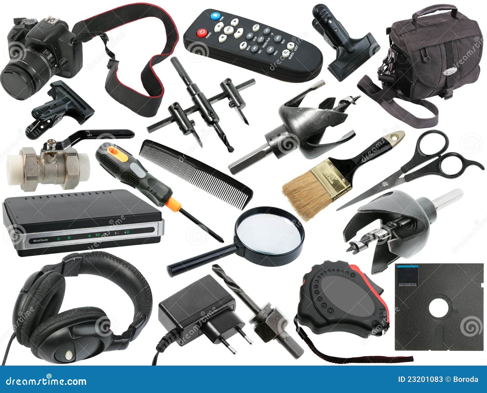 Abstract Set of Black Objects Stock Image - Image of nature, roulette ...