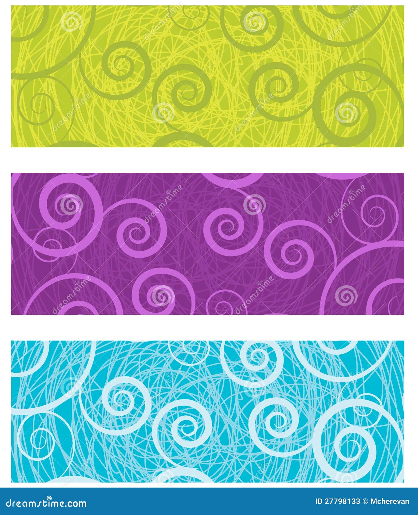 Abstract Set of Colorful Banners Stock Vector - Illustration of pattern ...
