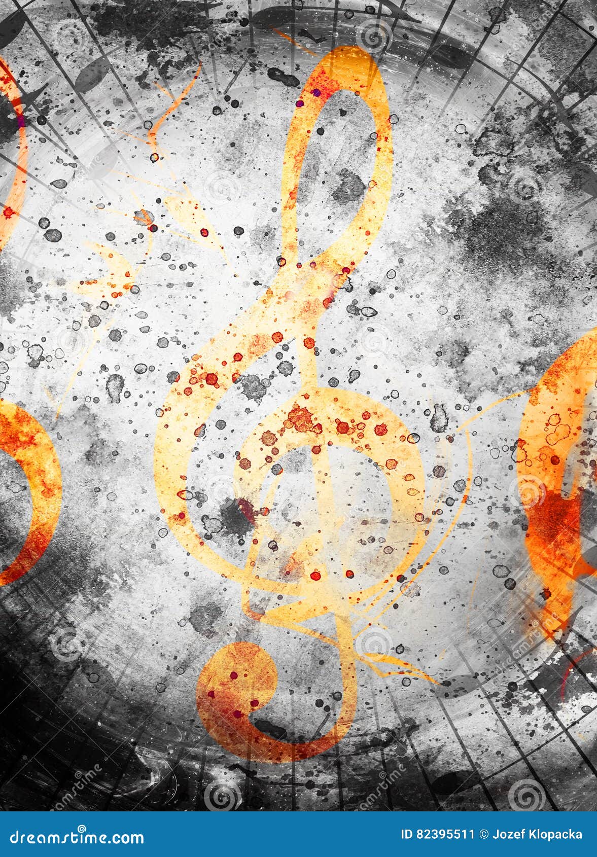 Music Clefs Radial Rainbow Pattern Cartoon Vector | CartoonDealer.com ...