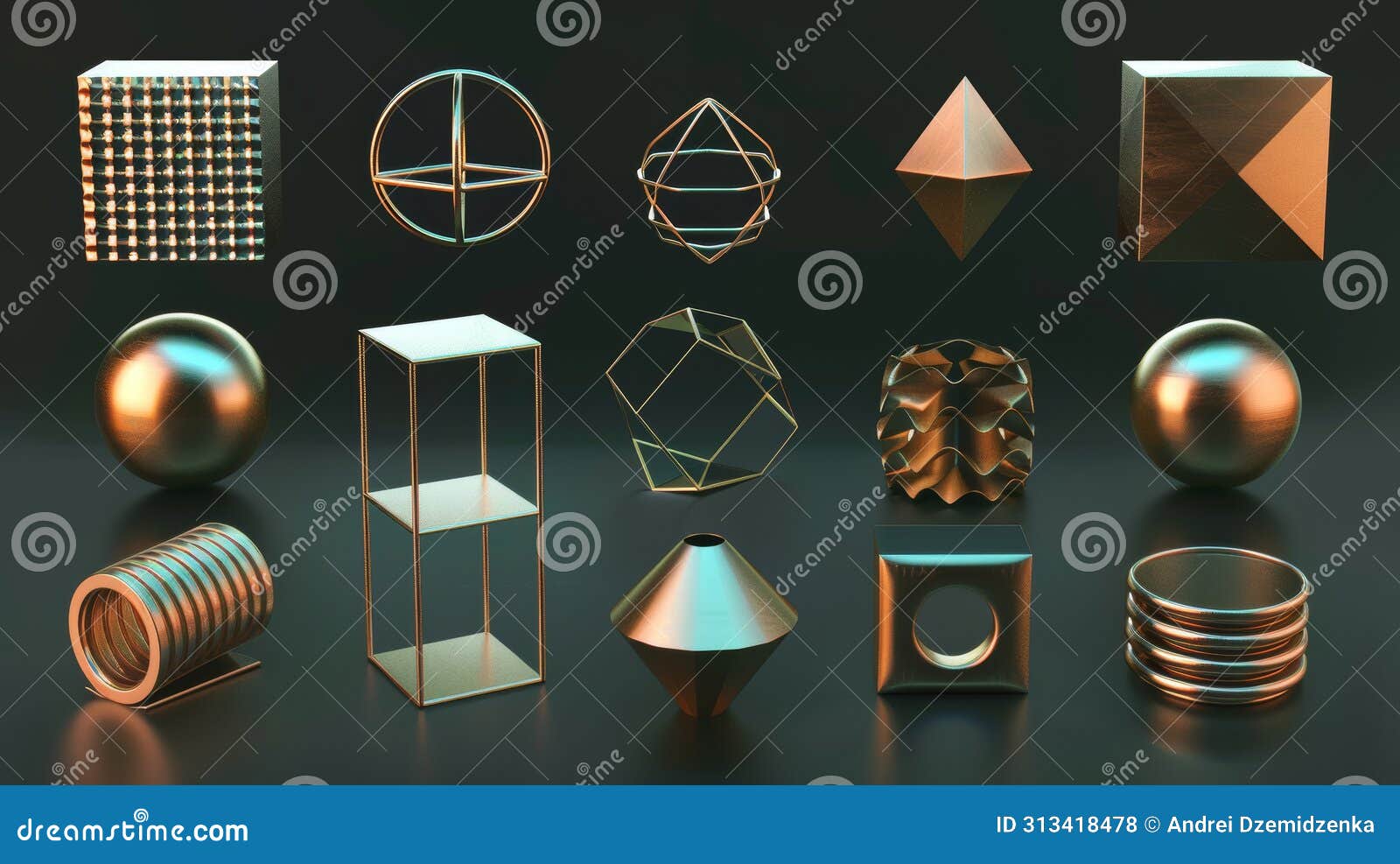 An Abstract Set of Objects, Geometric Shapes, Assorted Signs, and ...