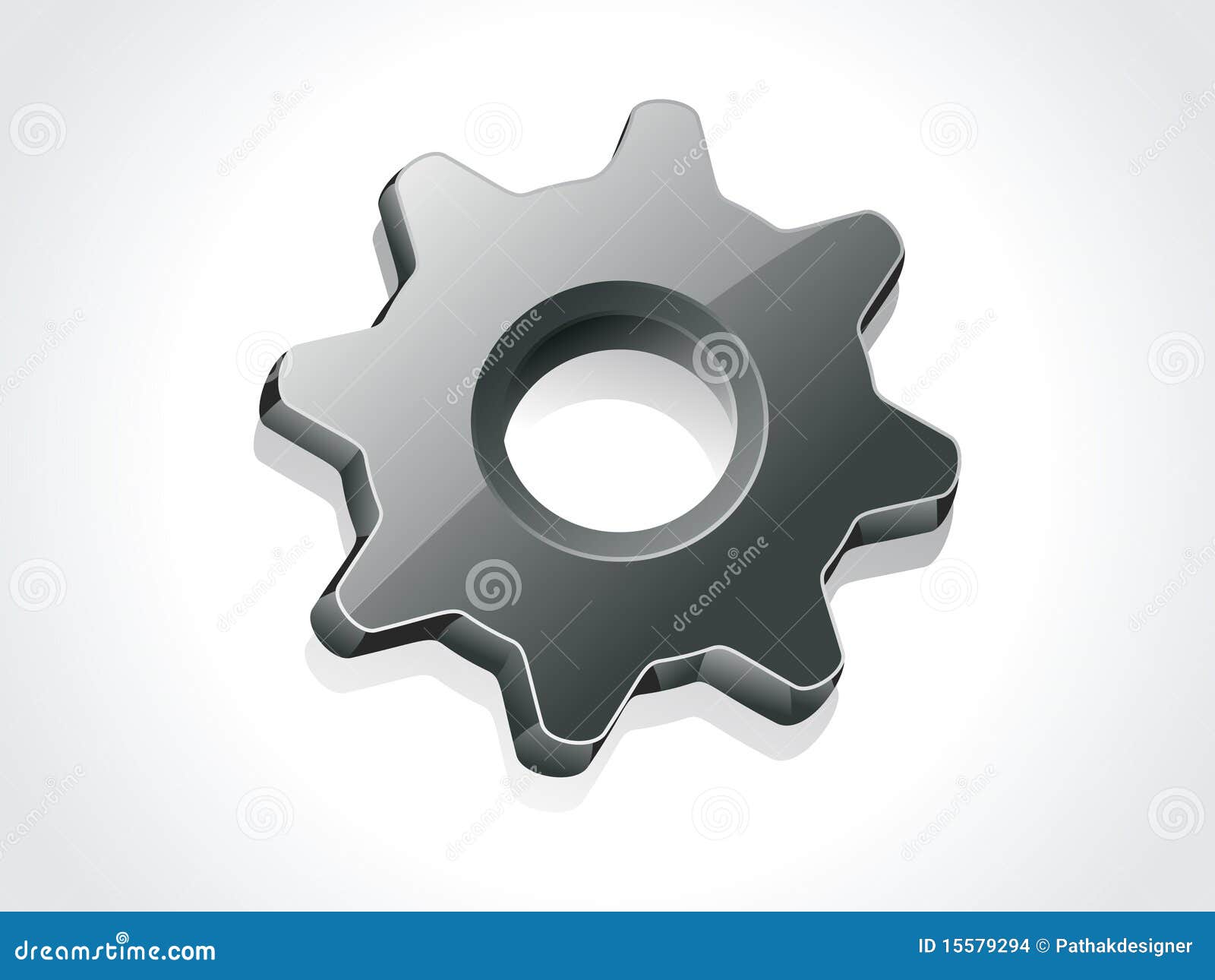 Abstract settings icon stock vector. Illustration of shadow - 15579294