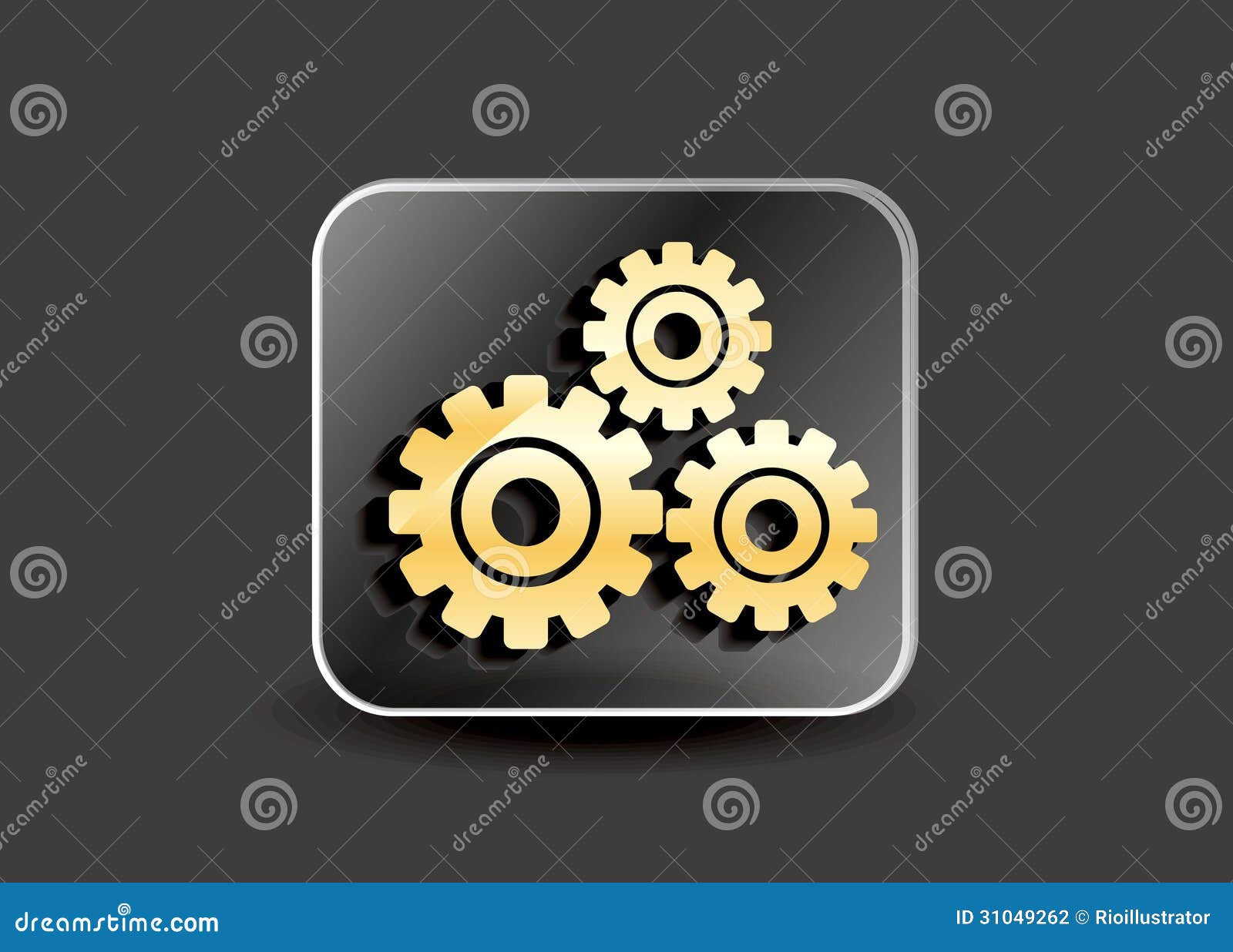 Abstract settings icon stock illustration. Illustration of abstract ...