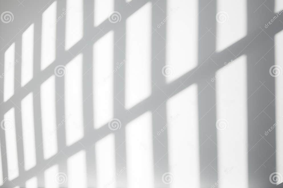 Abstract Shadow Grid Pattern on White Wall from Light Stock ...