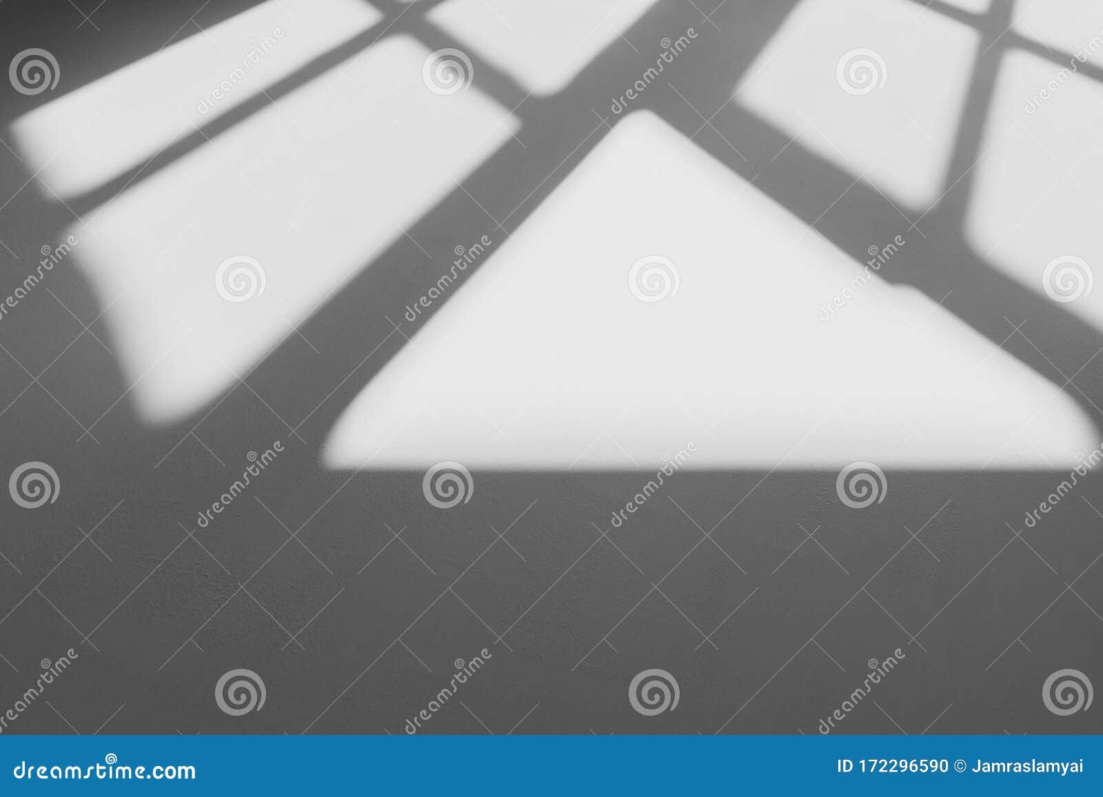 Shadow of the Window in Morning Light on White Wall Texture Background ...