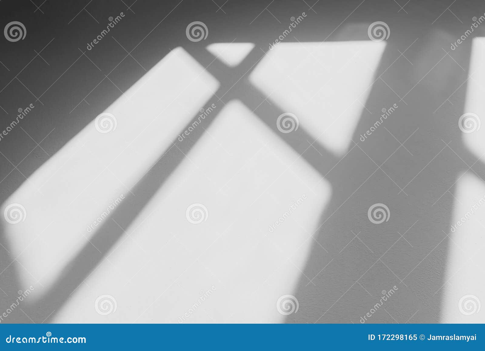 Shadow of the Window in Morning Light on White Wall Texture Background ...