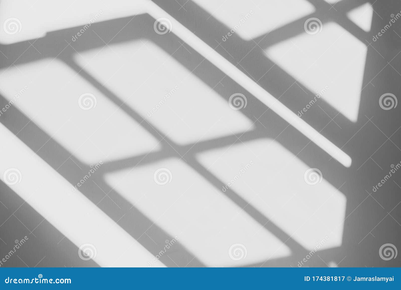 Shadow of the Window in Morning Light on White Wall Texture Background ...