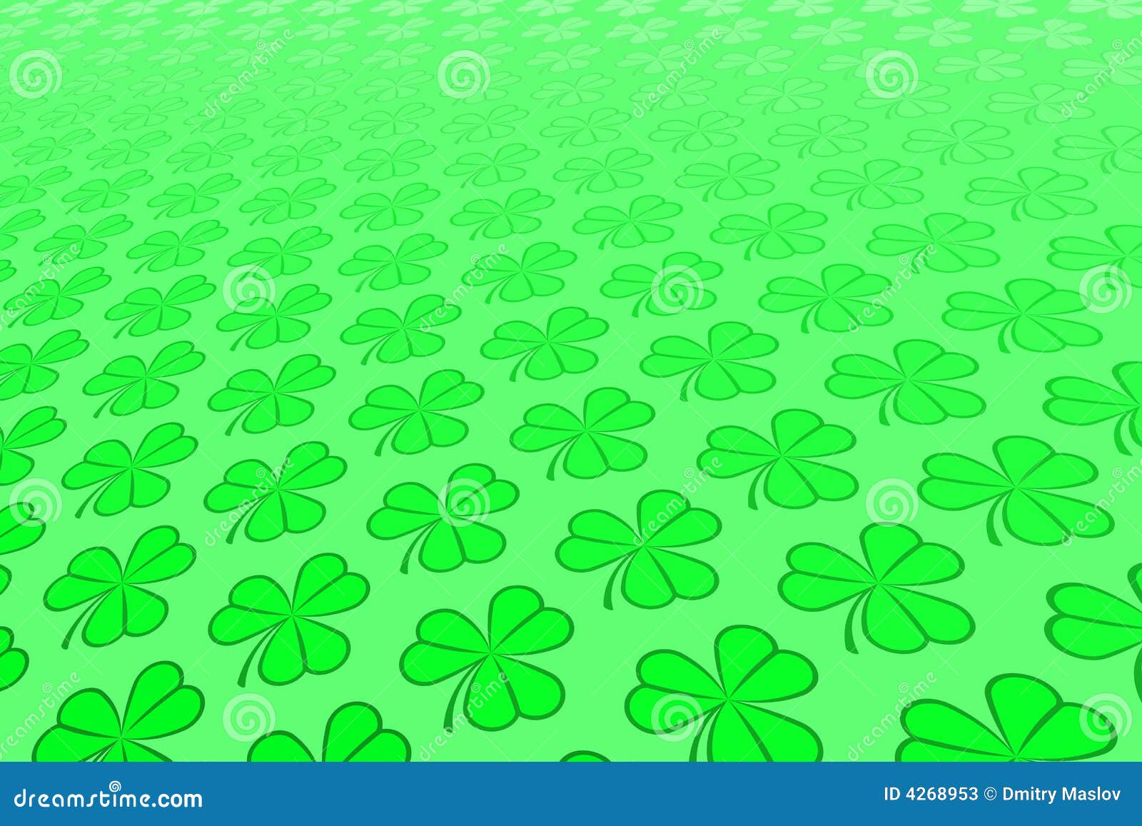 Abstract Shamrock Background Stock Vector - Illustration of blossom ...