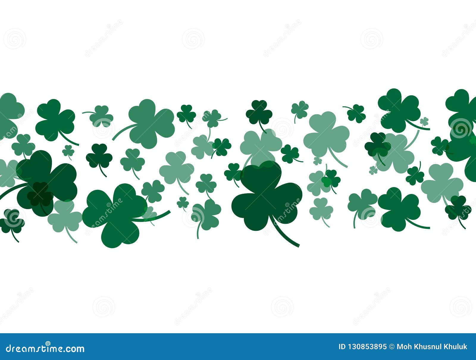 Abstract Shamrock Leaves Background Vector Stock Vector - Illustration ...