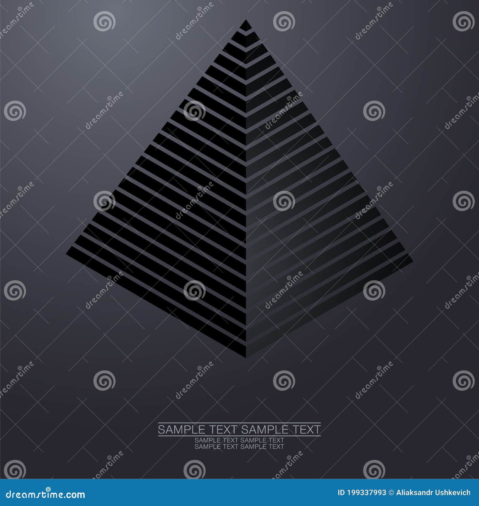 Abstract Shape Background Abstraction with Pyramid Stock Vector ...