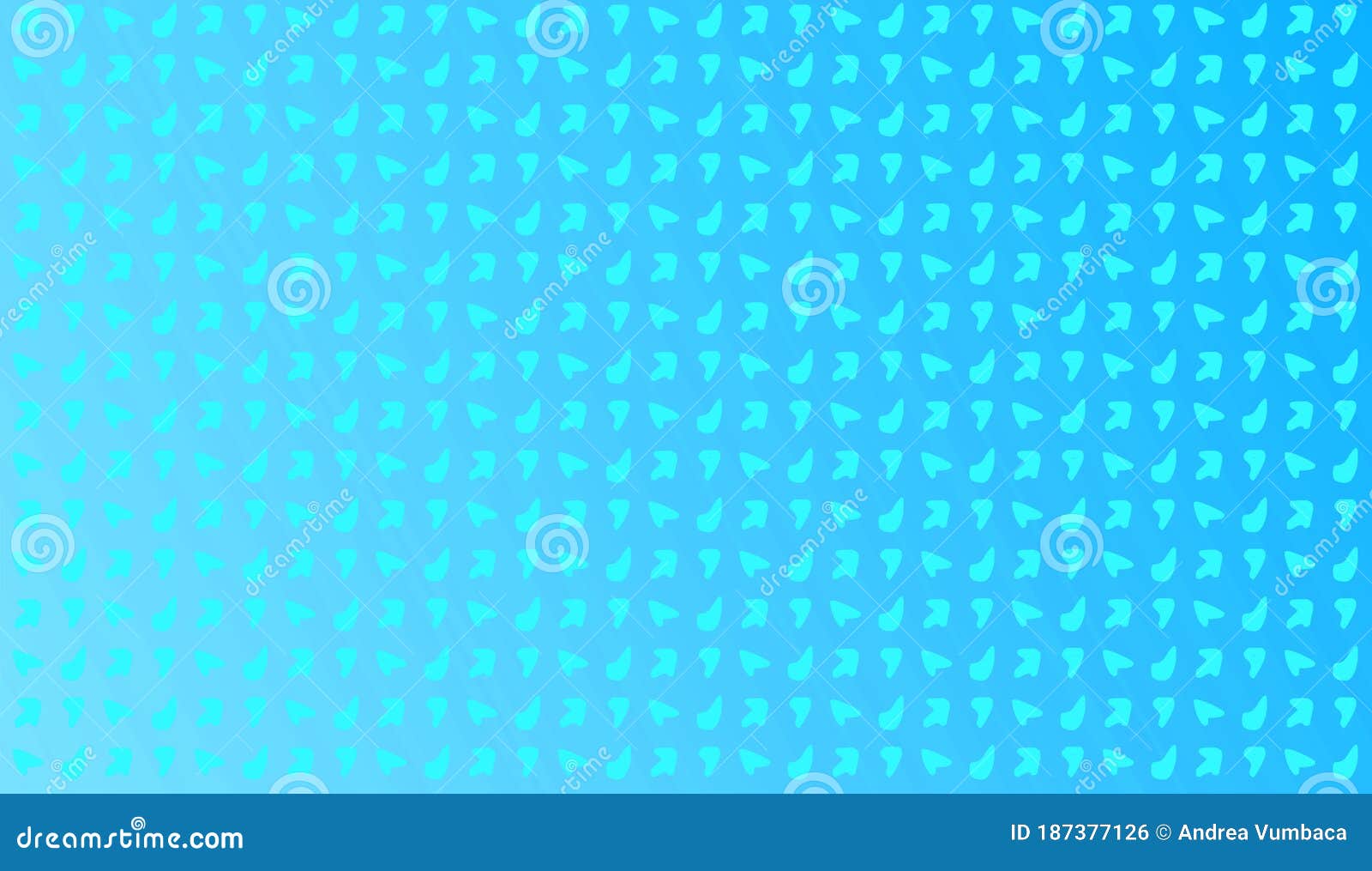 Abstract Shape Blue Seamless Pattern Vector Cartoon Isolated ...