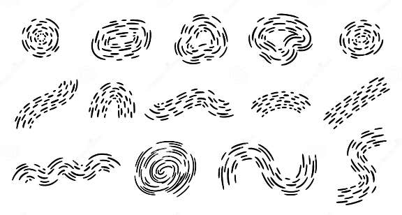 Abstract Shape Dashed Line Element Vector Illustration Stock Vector ...